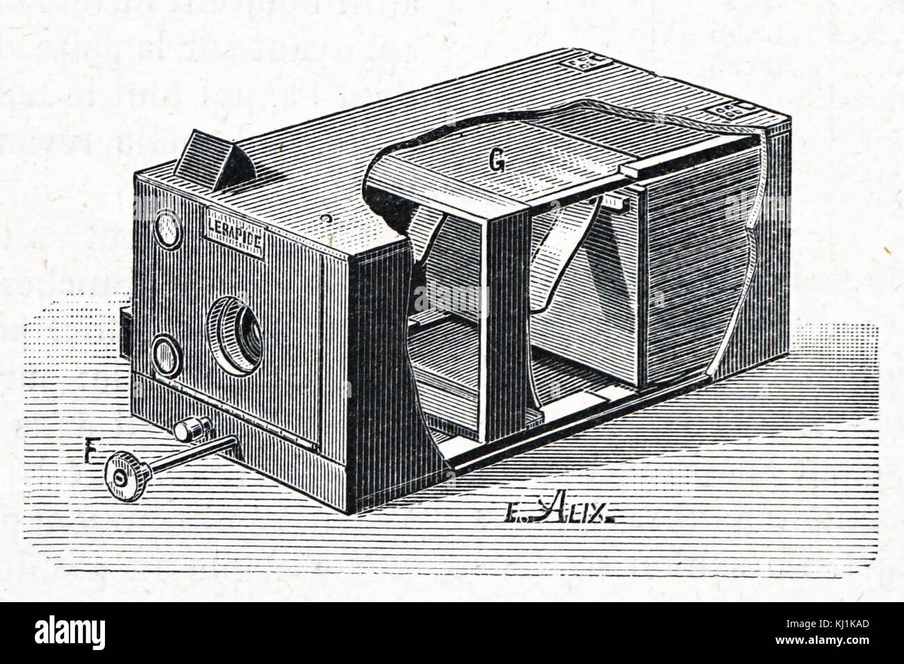 Engraving depicting a monti camera. Dated 19th Century Stock Photo - Alamy