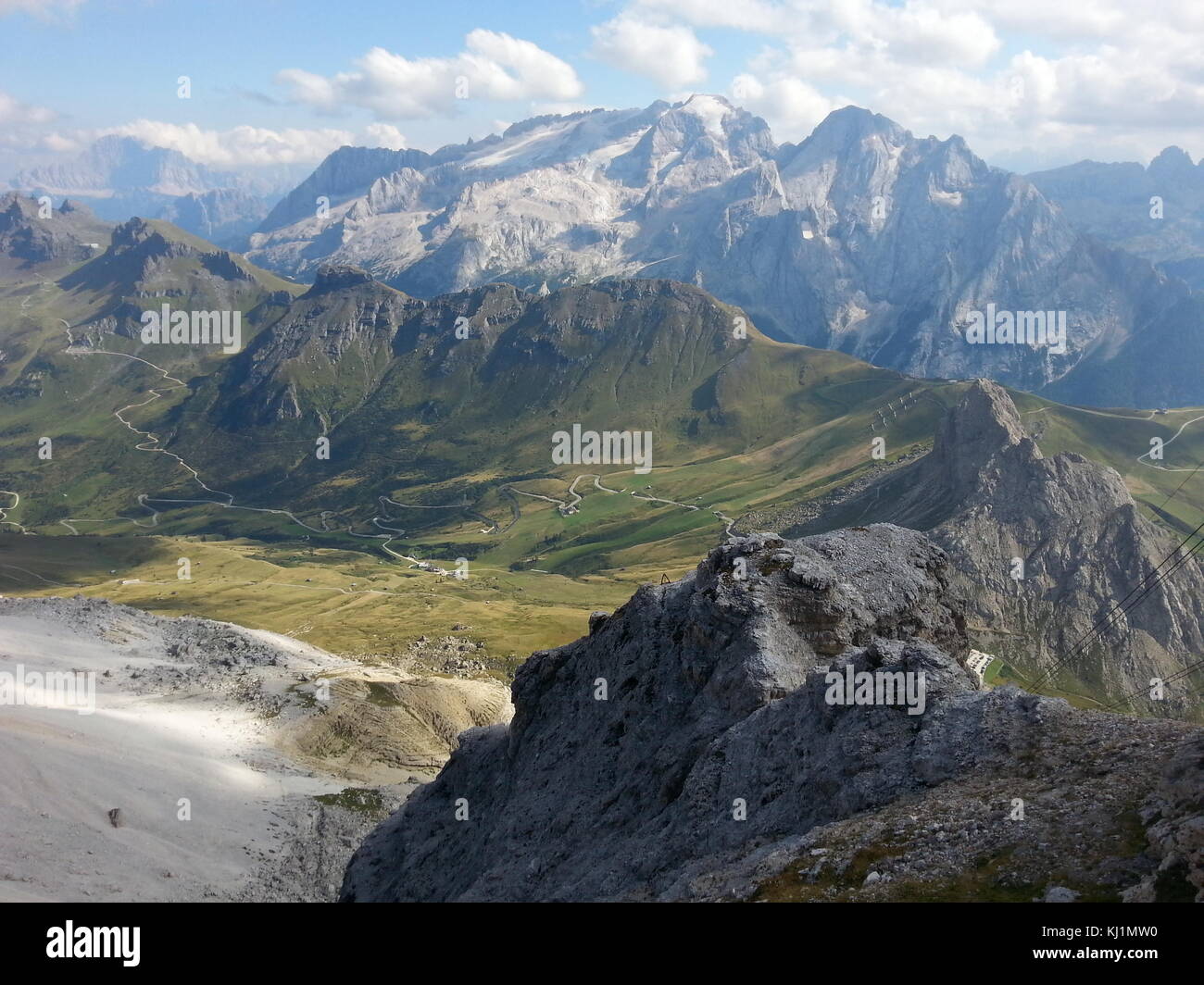 Passo Pordoi, Italian Dolomites in summer Stock Photo - Alamy