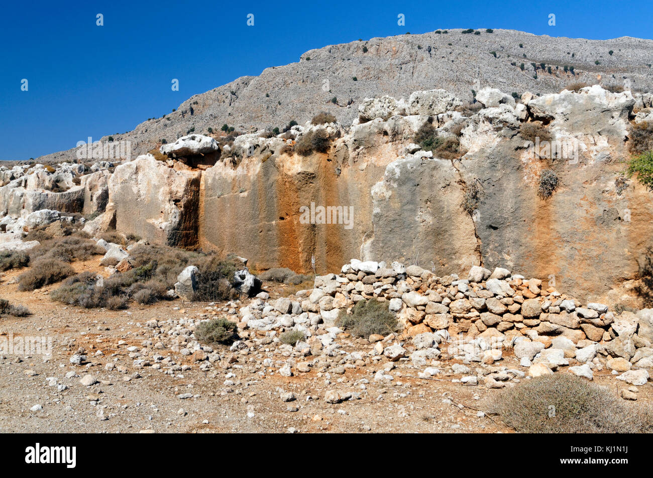 Ancient Stone Quarry near Stegna, Archangelos, Rhodes, Dodecanese ...