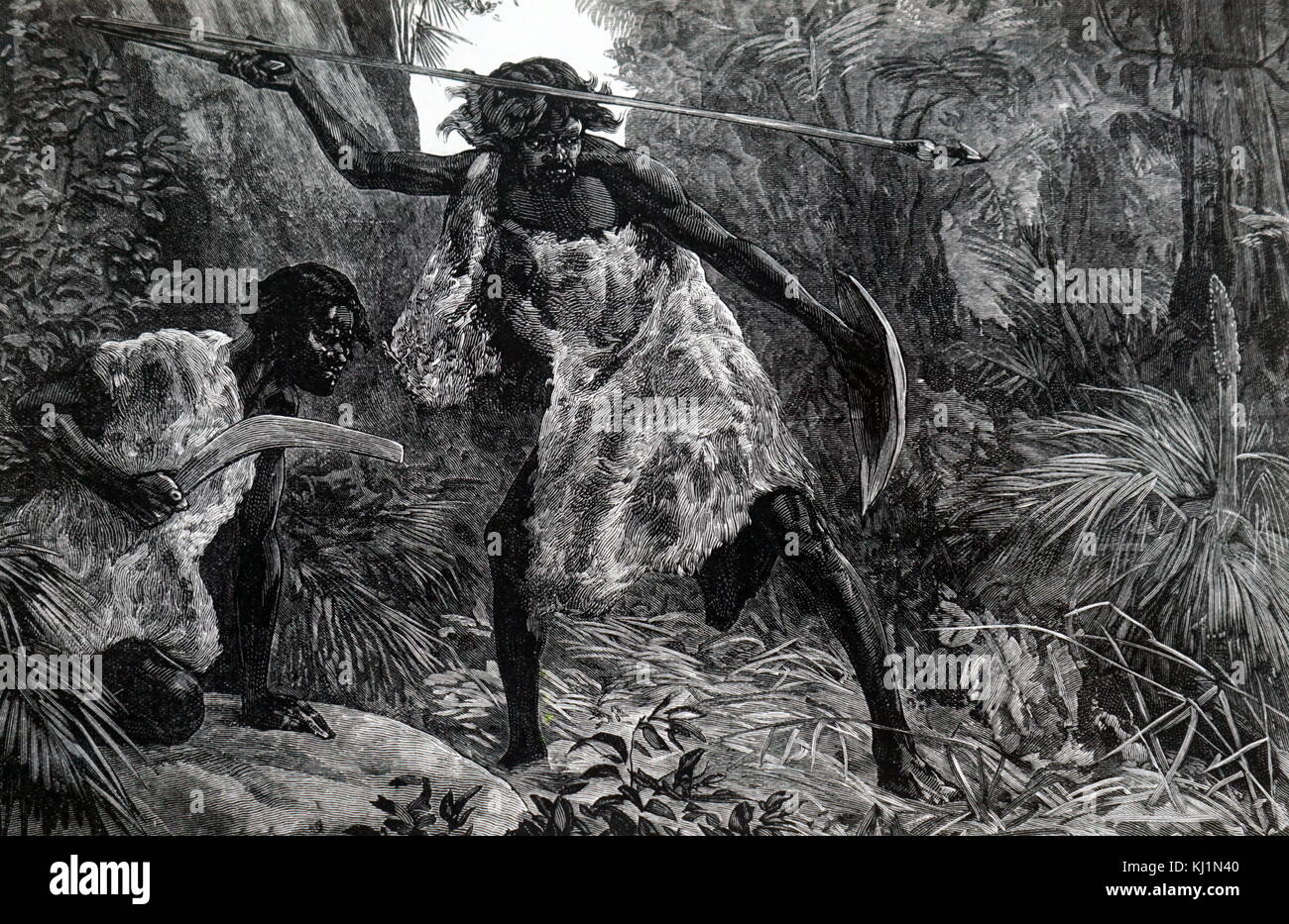 Australian Aborigines Hunting