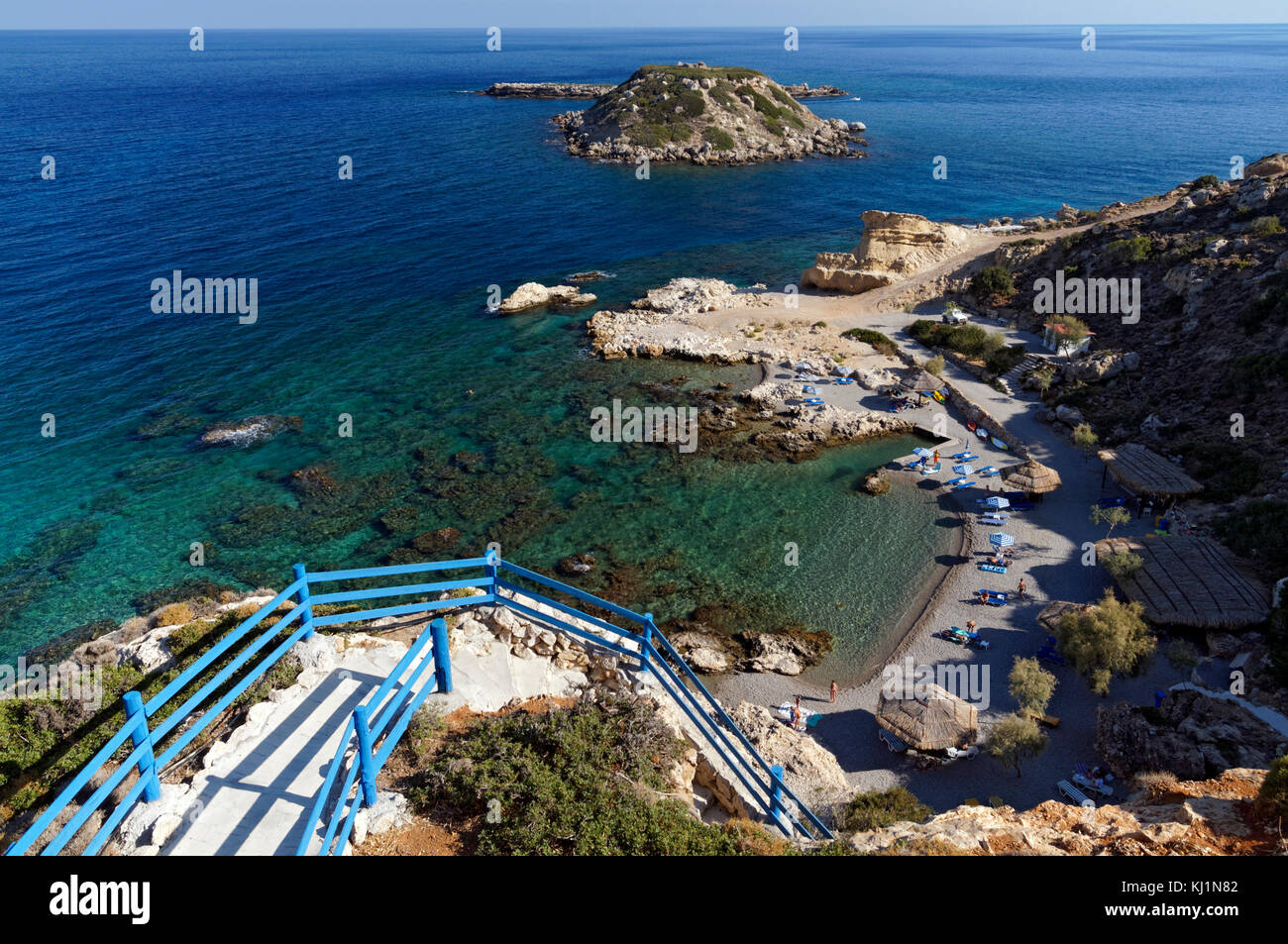 Grande Blue Bay, Stegna, Archangelos, Rhodes, Dodecanese Islands ...