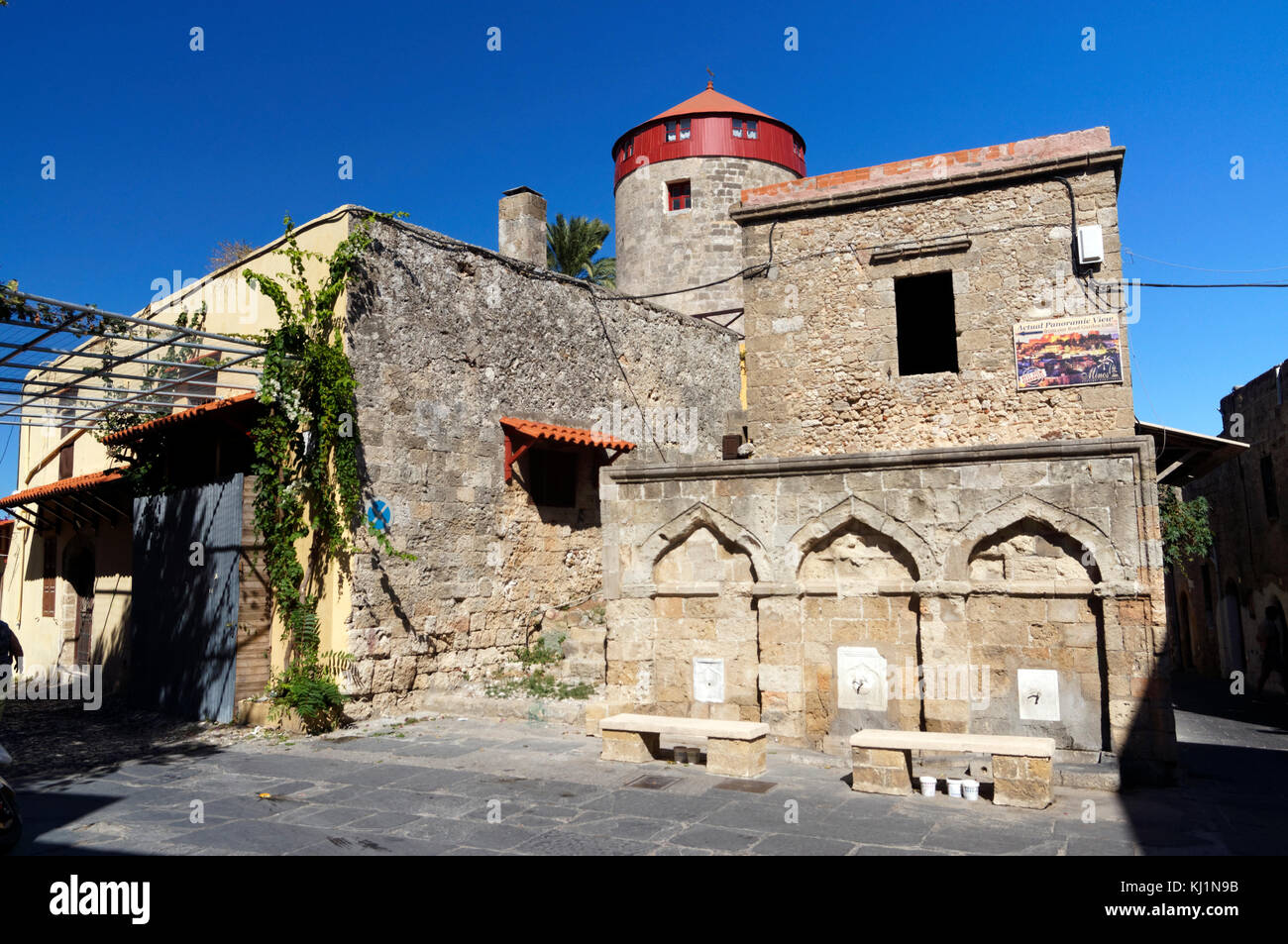 Spring, Rhodes Old Town, Rhodes, Dodecanese Islands, Greece Stock Photo ...