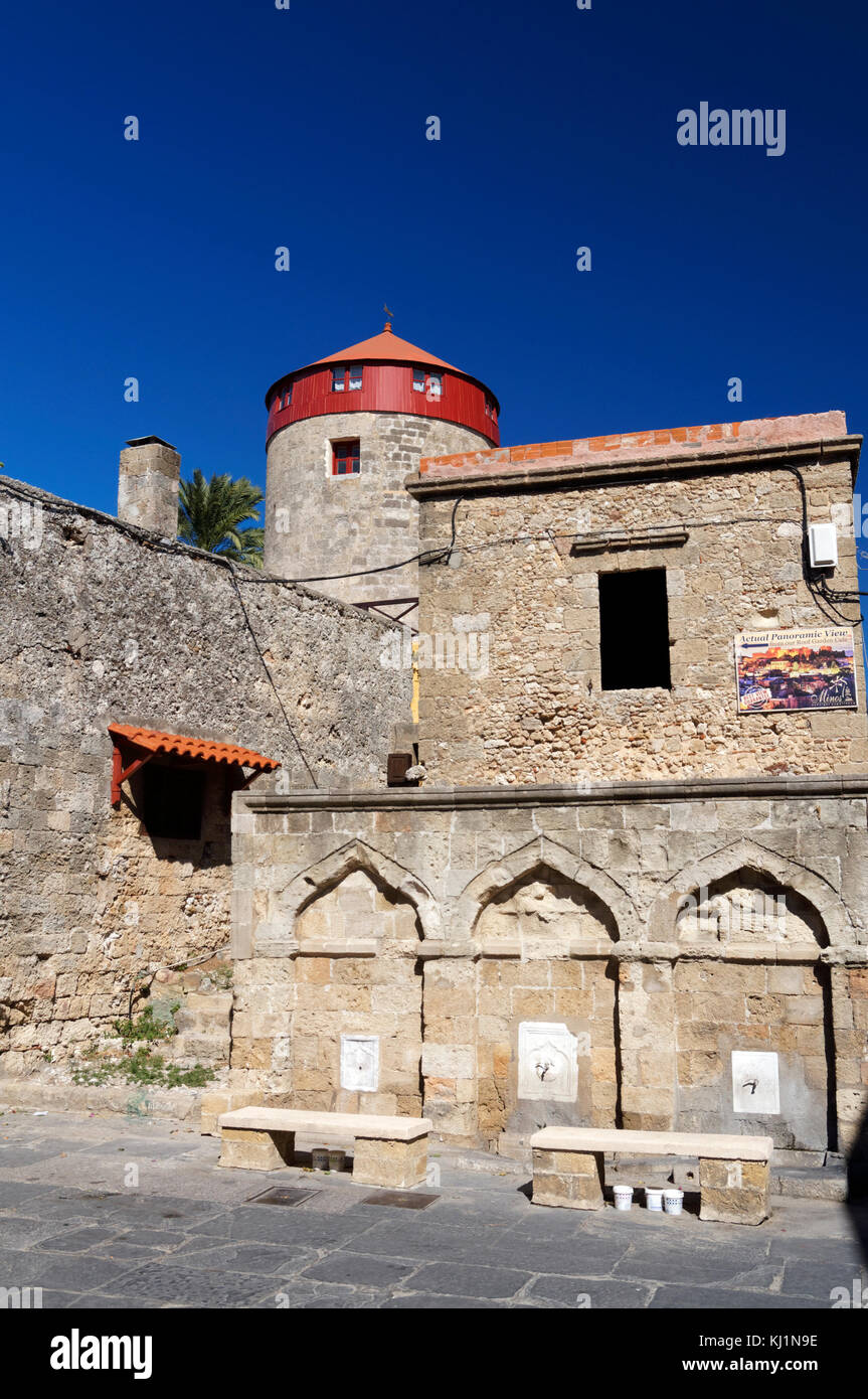 Spring, Rhodes Old Town, Rhodes, Dodecanese Islands, Greece Stock Photo ...