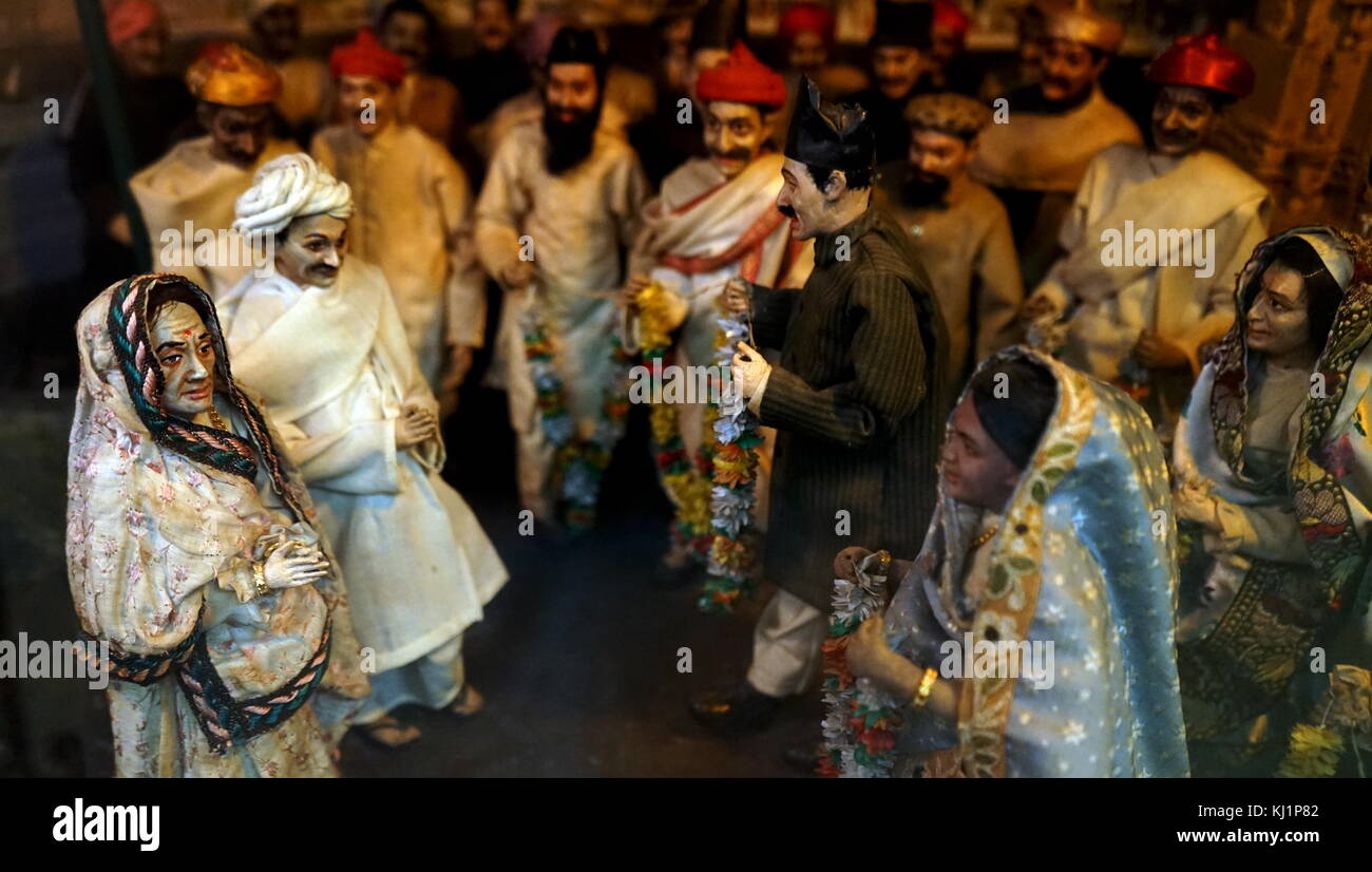 Diorama model showing the arrival of Mahatma Gandhi in India 1915 ...