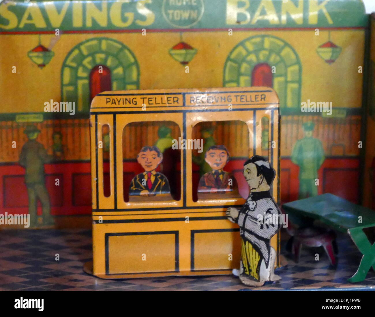 Louis Marx 'Home Town' series of American tin shops for a Dolls Village ...