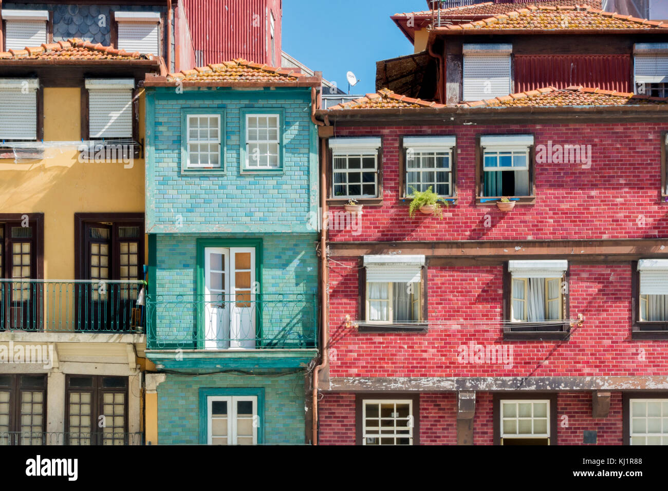 Buildings and Windows In Porto. Portugal Stock Photo - Alamy