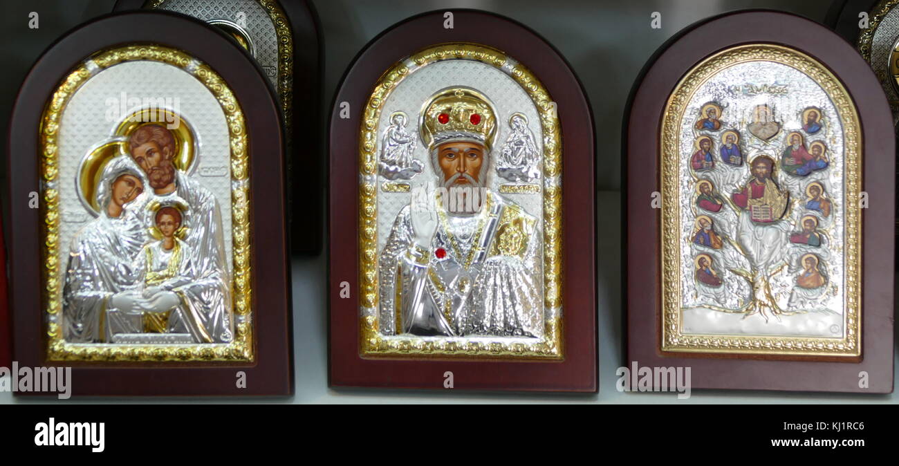 Greek Orthodox, Christian icons (20th century); Bethlehem, Palestine ...