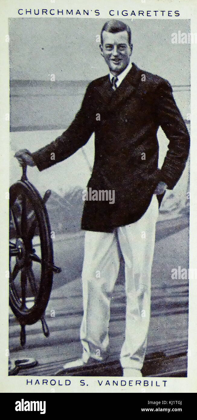 Churchman Kings of Speed Series cigarette card depicting Harold ...