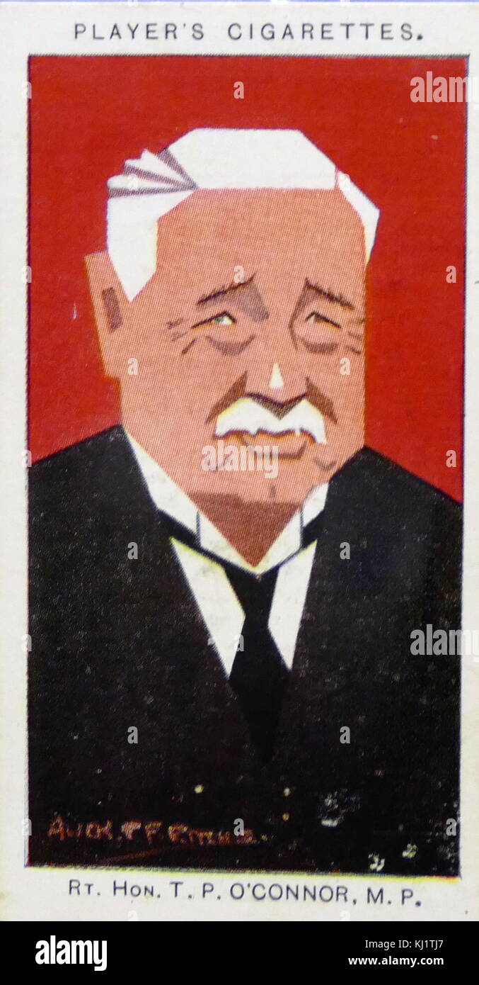 Player's cigarette card depicting Thomas Power O'Connor (1848-1929 ...
