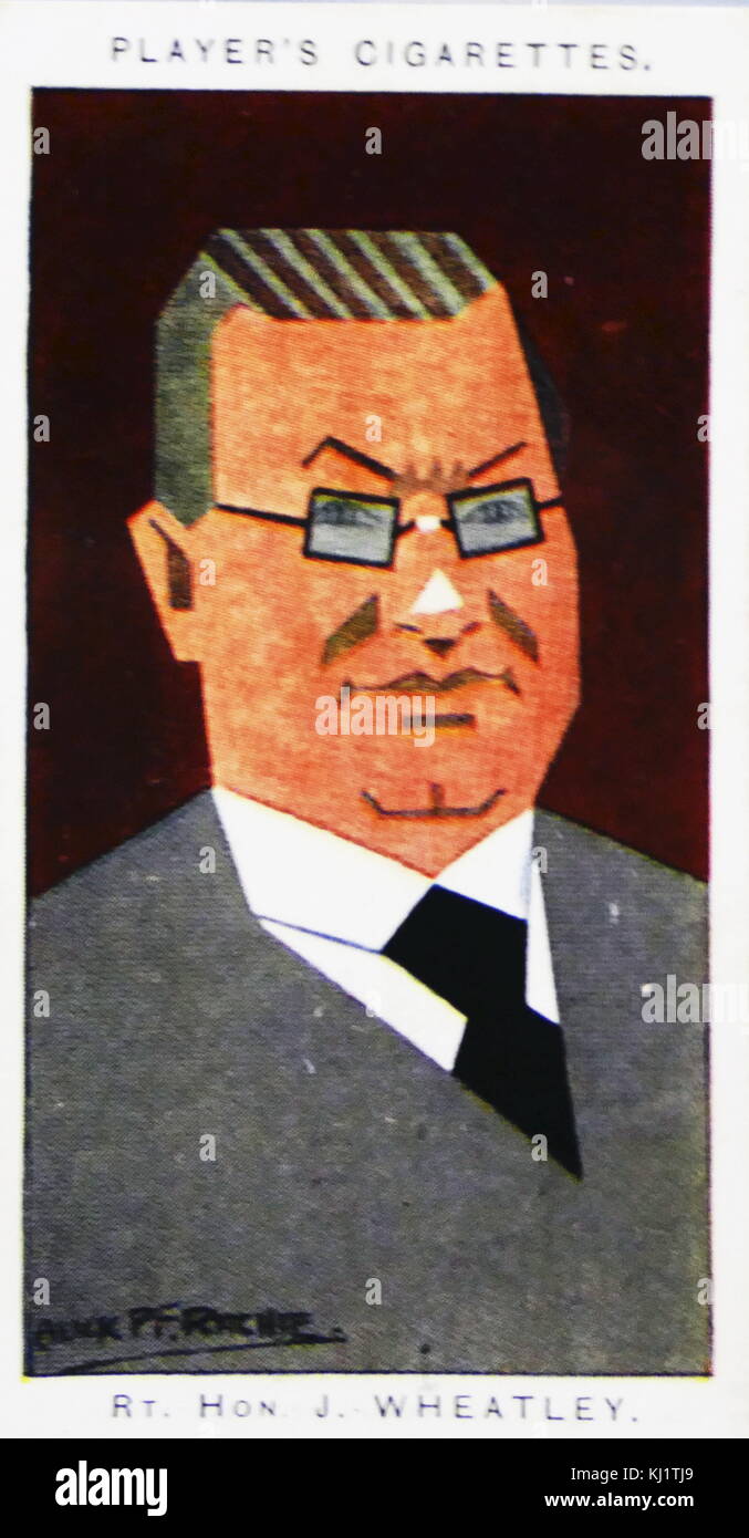 Player's cigarette card depicting John Wheatley (1869-1930) was a ...