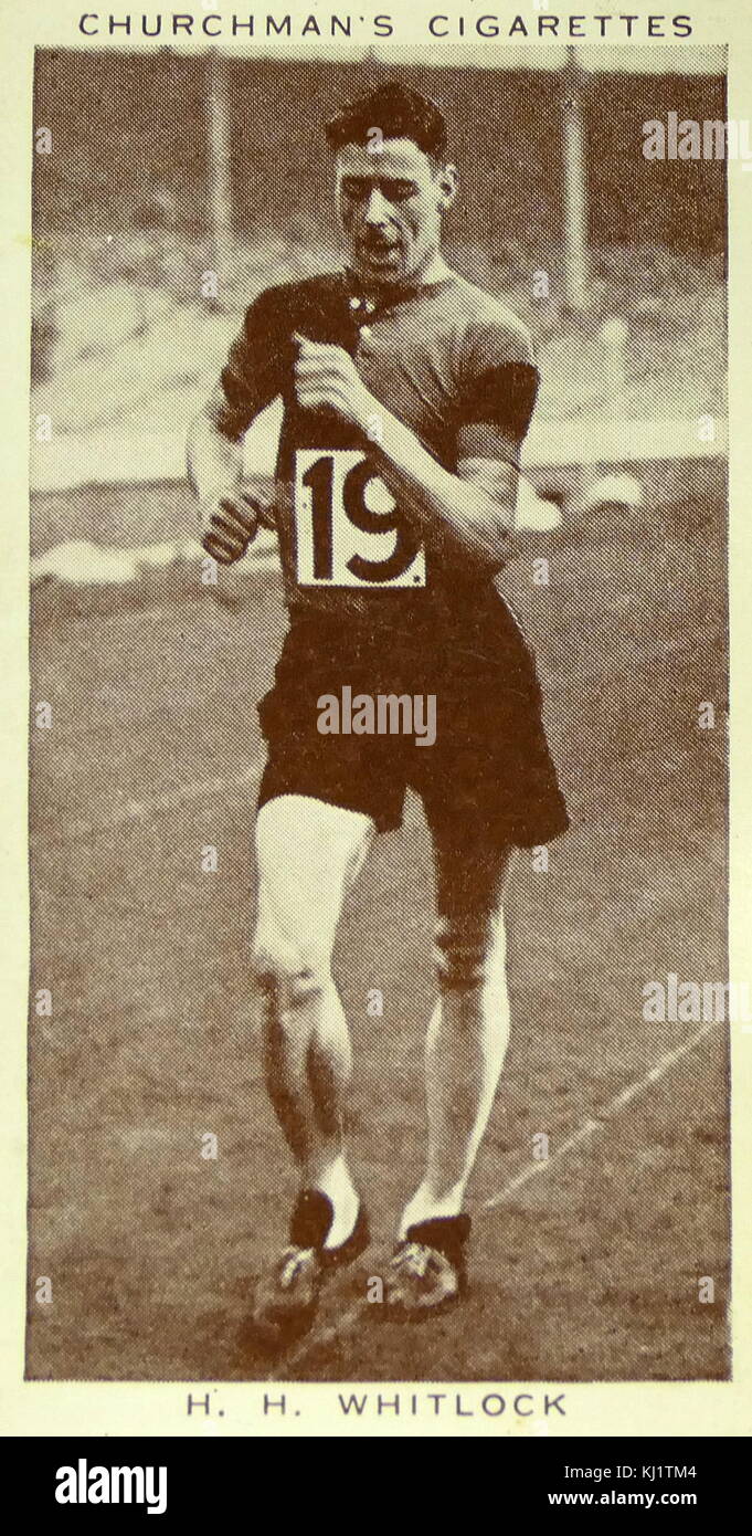 Churchman Kings of Speed Series cigarette card depicting Harold ...