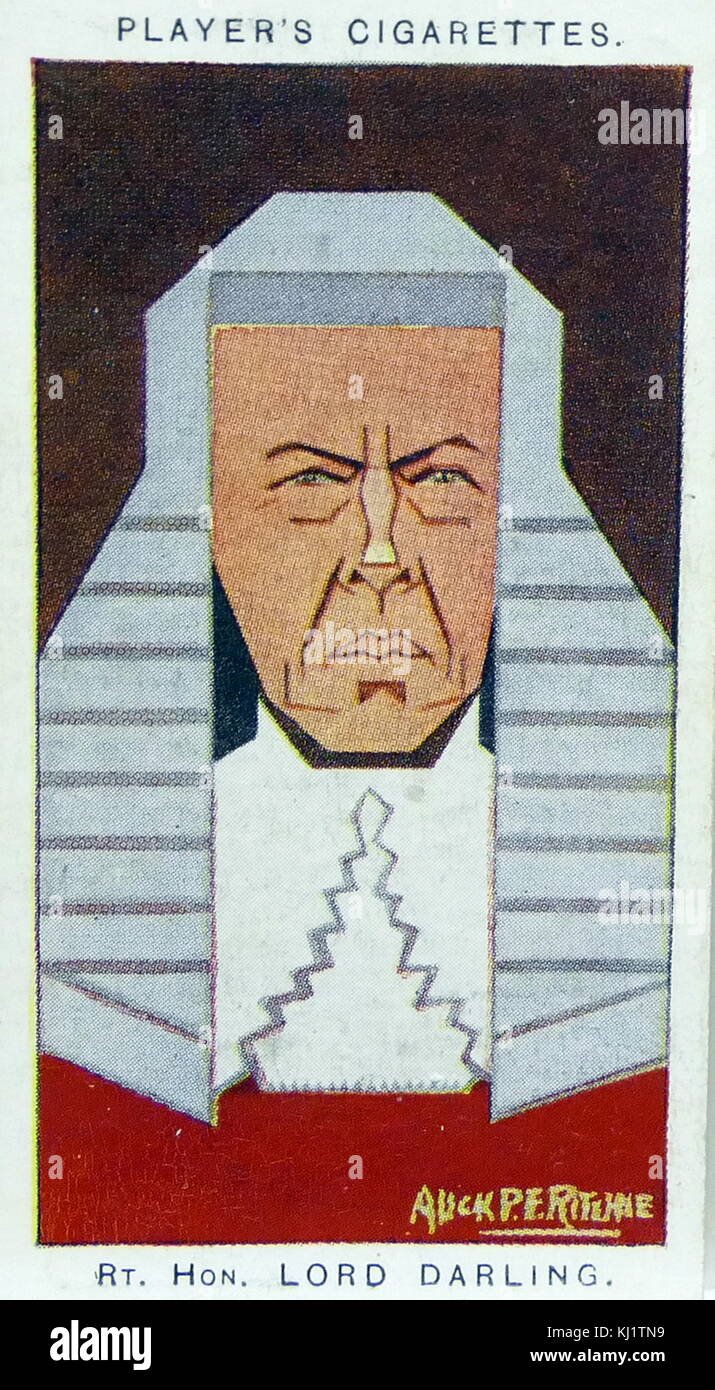 Player's cigarette card depicting Lord Charles Darling, 1st Baron ...