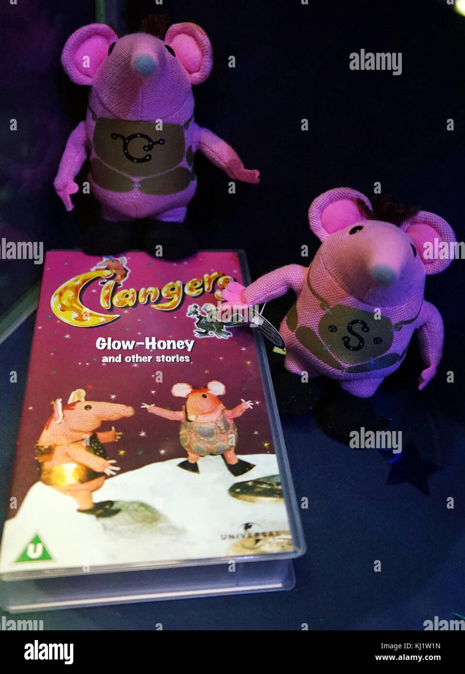 A Clangers VHS Tape and two toys from the franchise. Dated 20th Century ...