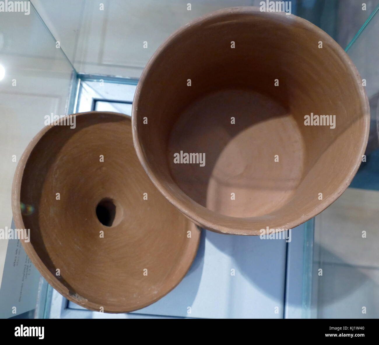 Replica of an ancient jar with lid. Dated 8th Century Stock Photo - Alamy