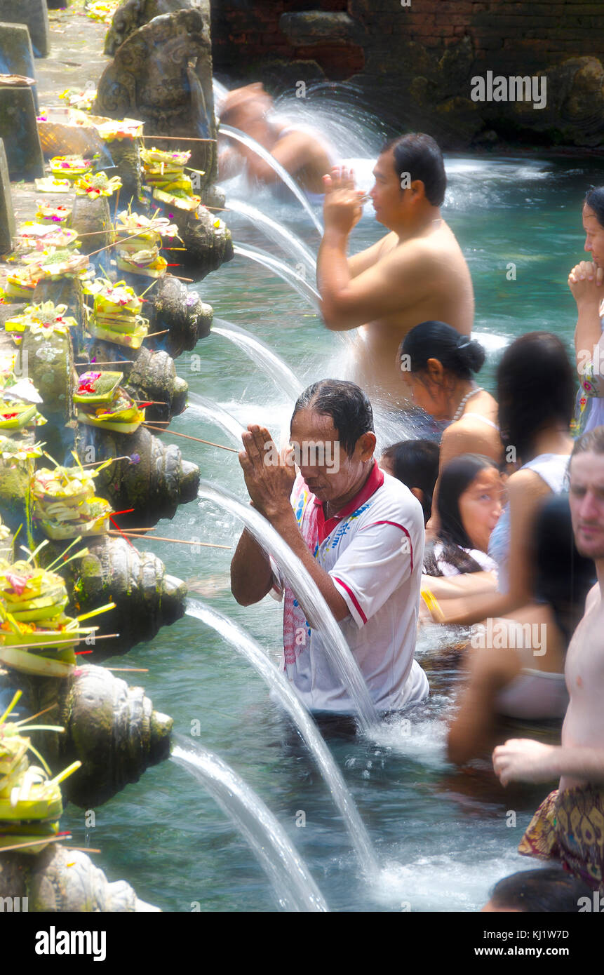 Tirta Empul, a Hindu Holy Spring Water Temple located near the town of ...