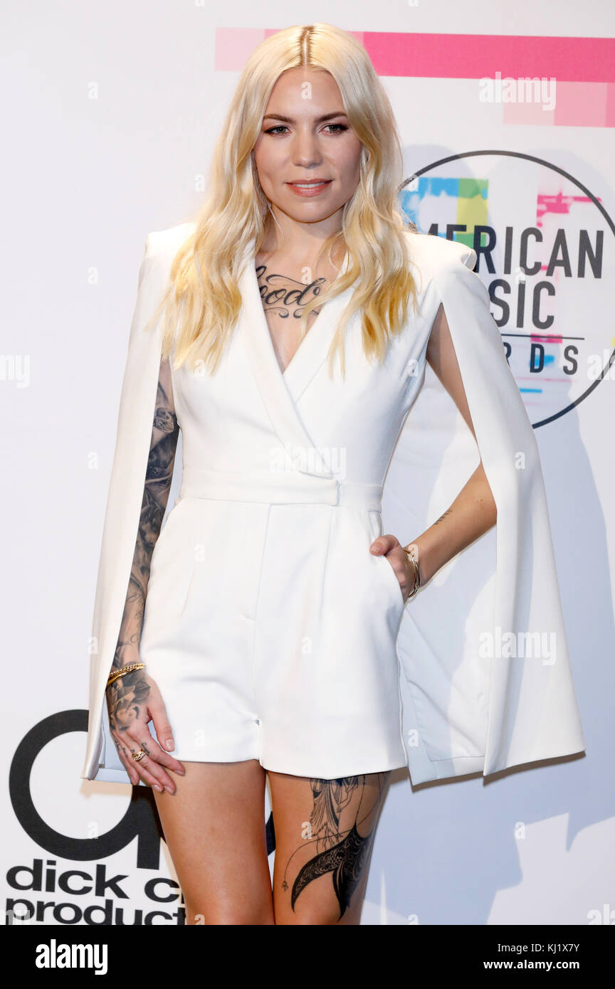 Skylar Grey attends the 2017 American Music Awards at Microsoft Theater ...