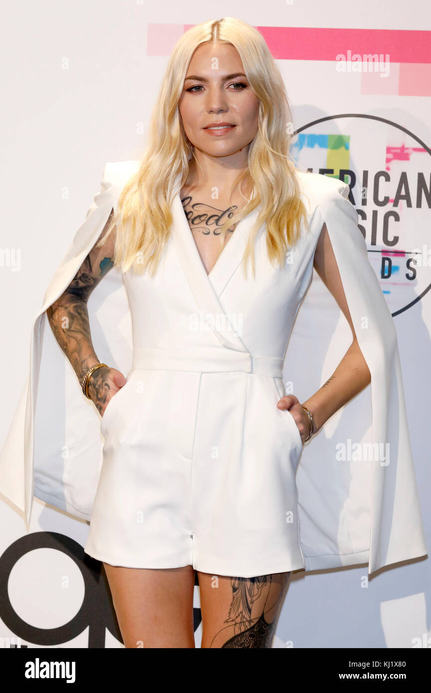 Skylar Grey attends the 2017 American Music Awards at Microsoft Theater ...