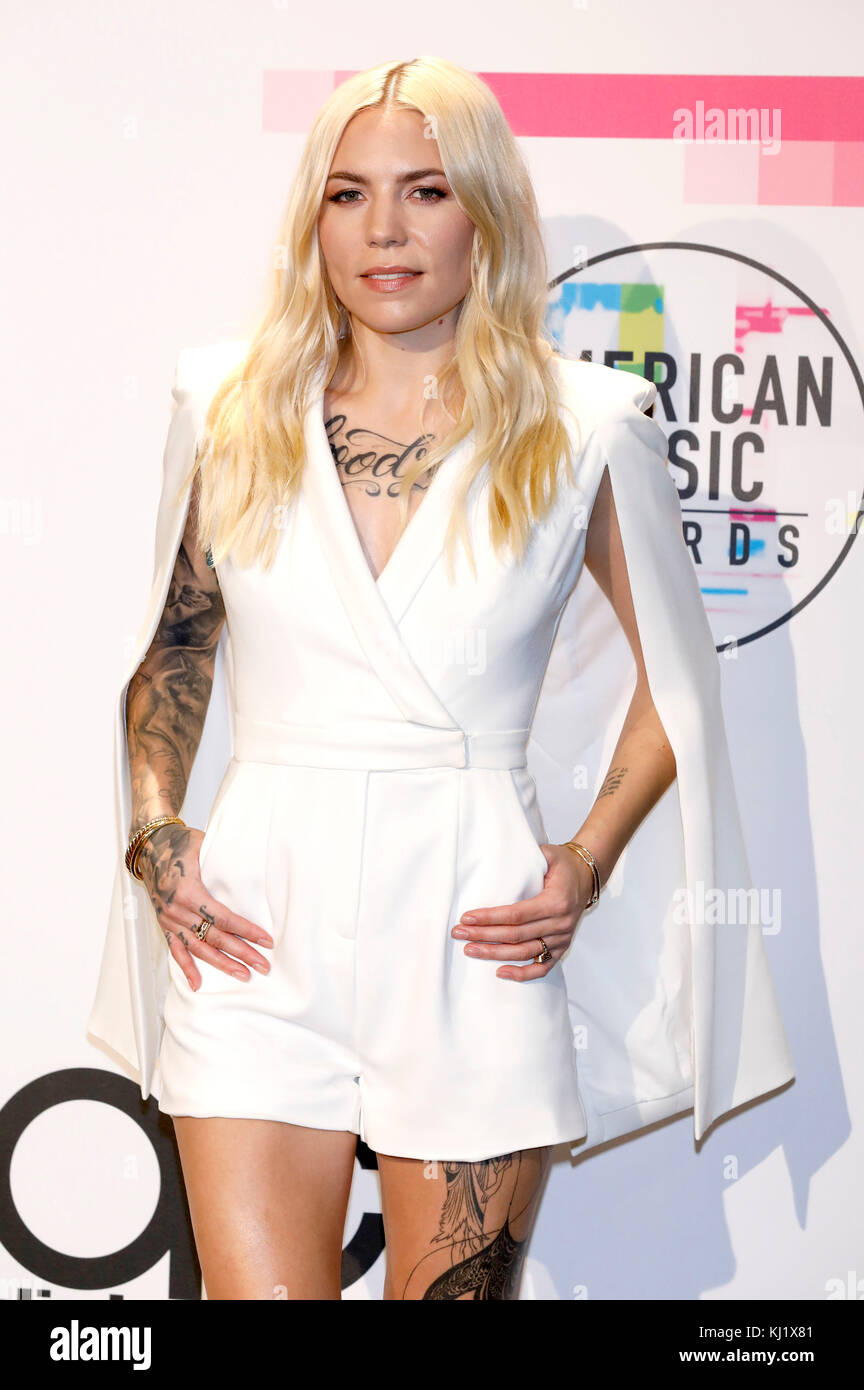 Skylar Grey attends the 2017 American Music Awards at Microsoft Theater ...