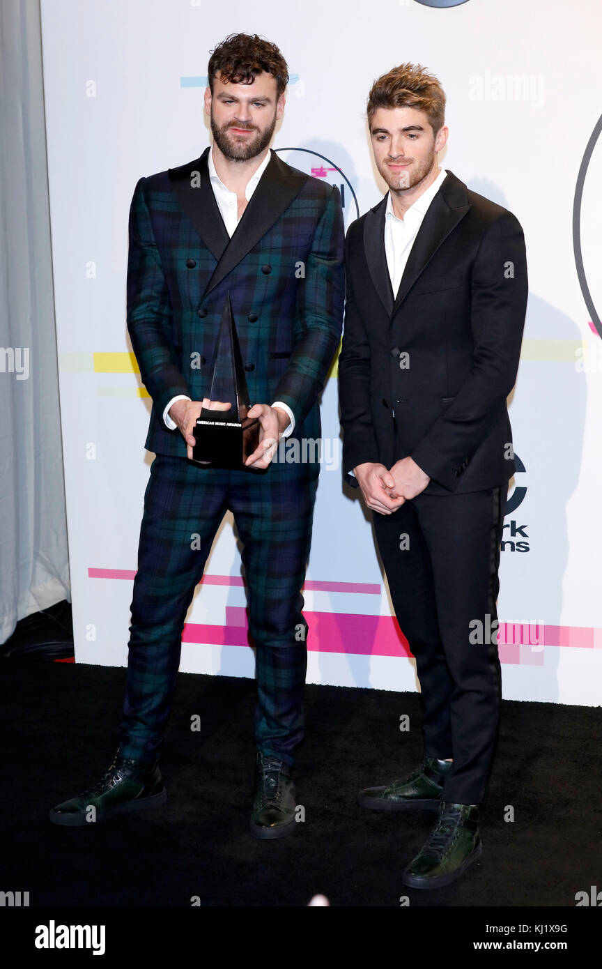 Alex Pall and Andrew Taggart (The Chainsmokers) attend the 2017 ...