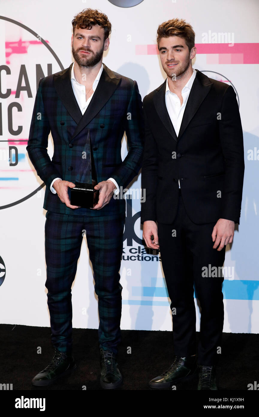 Alex Pall and Andrew Taggart (The Chainsmokers) attend the 2017 ...