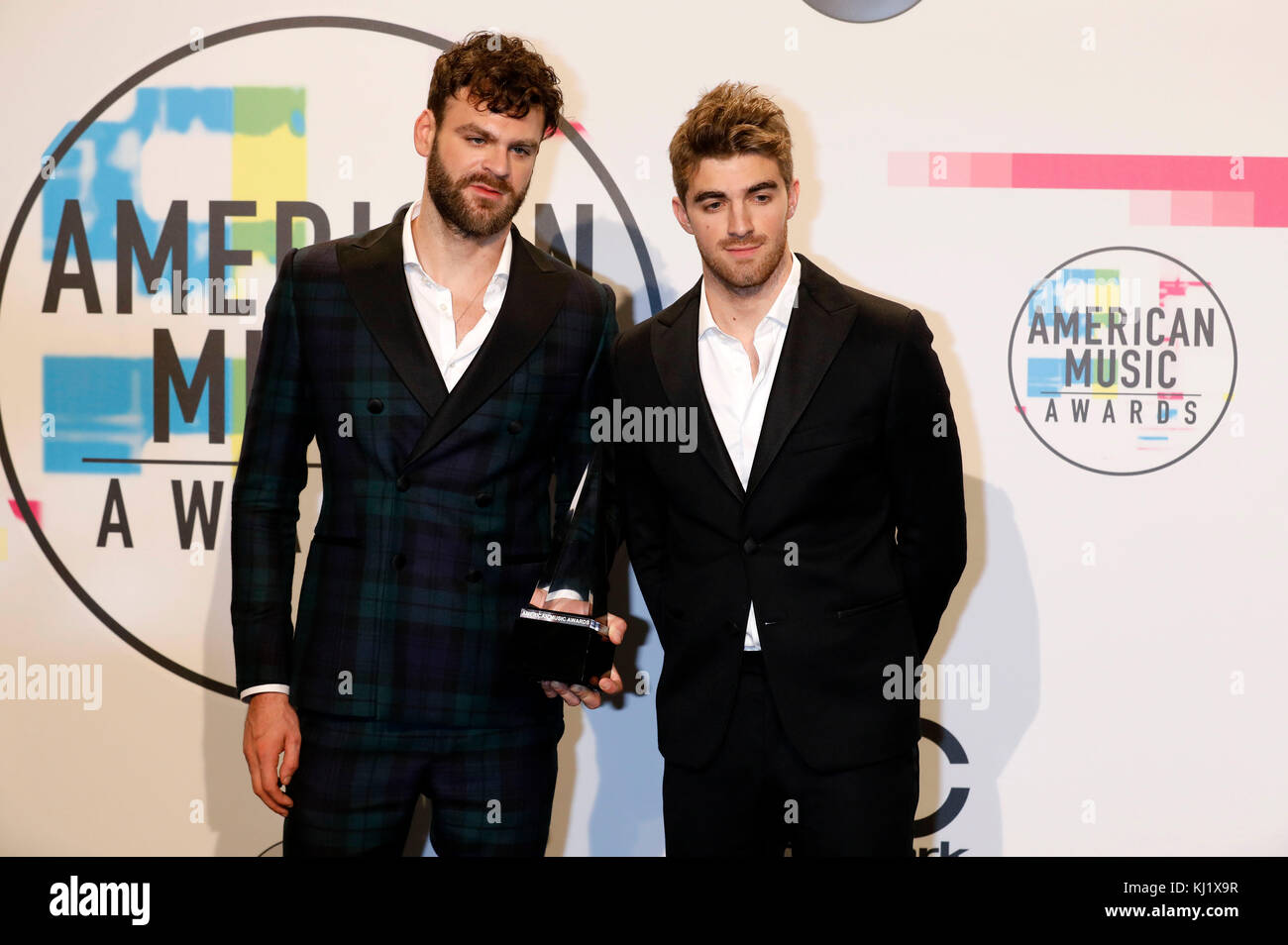 Alex Pall and Andrew Taggart (The Chainsmokers) attend the 2017 ...