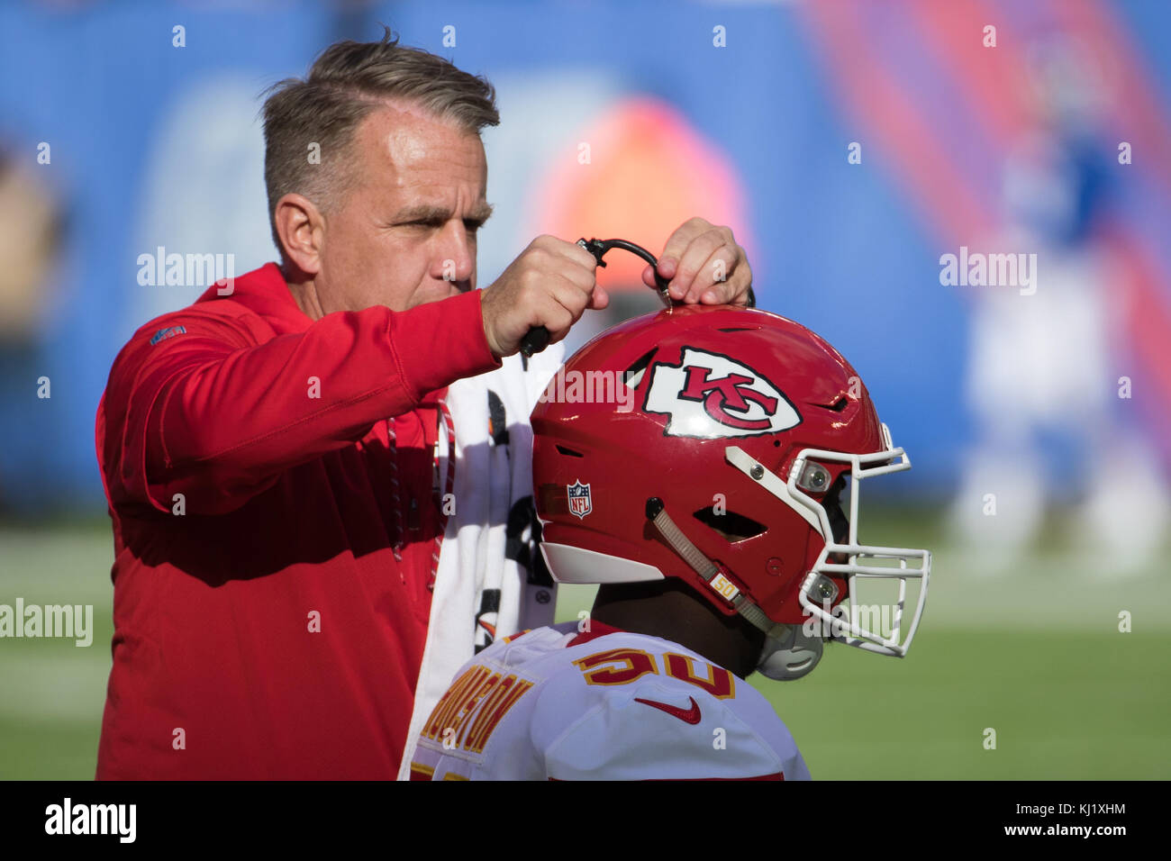 East Rutherford, New Jersey, USA. 19th Nov, 2017. Kansas City Chiefs ...