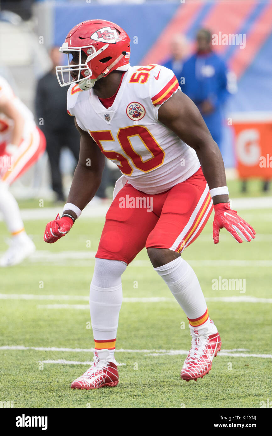 East Rutherford, New Jersey, USA. 19th Nov, 2017. Kansas City Chiefs ...