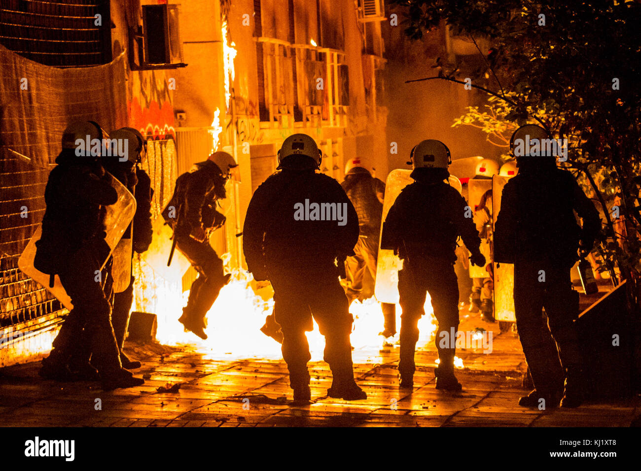Athens riots hi-res stock photography and images - Alamy