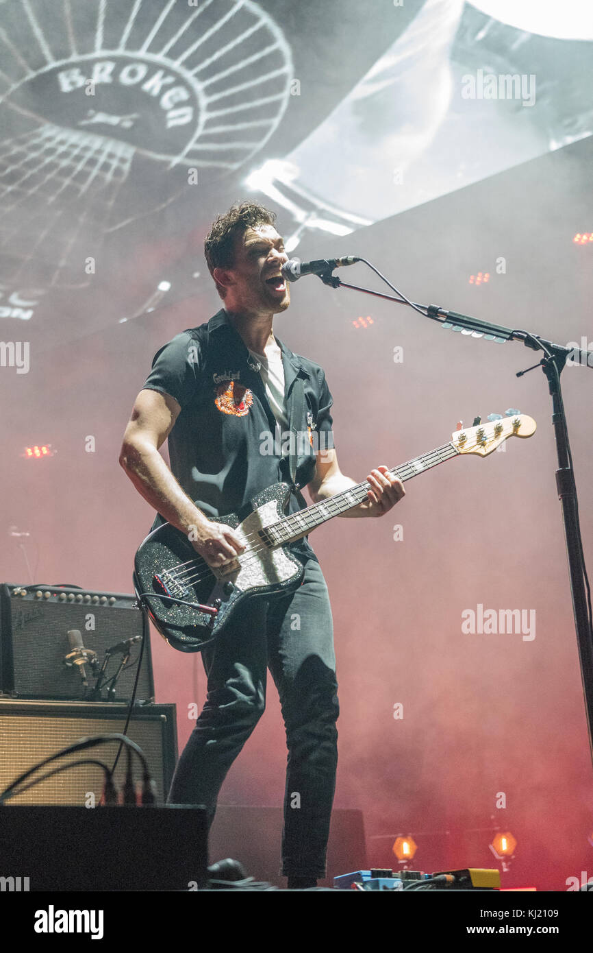 London, UK. 20th Nov, 2017. Mike Kerr of Royal Blood performing live on ...
