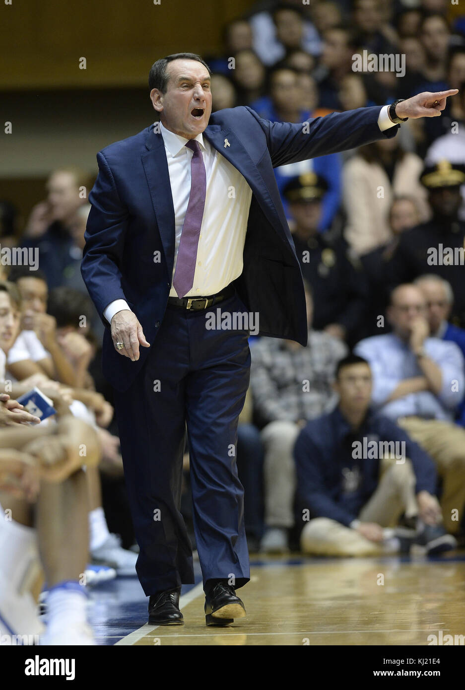 Durham, North Carolina, USA. 20th Nov, 2017. MIKE KRZYZEWSKI, head ...