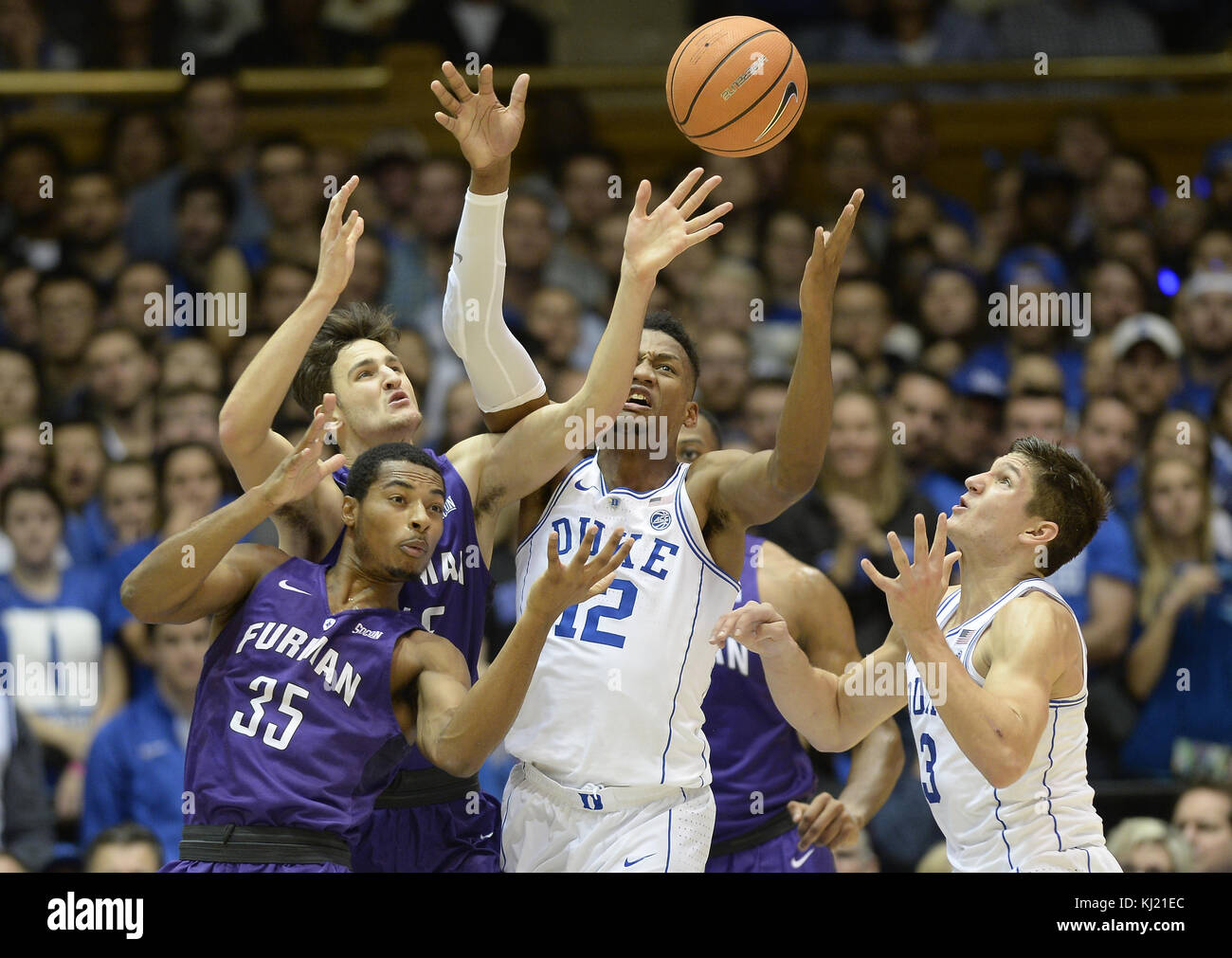 Durham, North Carolina, USA. 20th Nov, 2017. DANIEL FOWLER (35) and ...