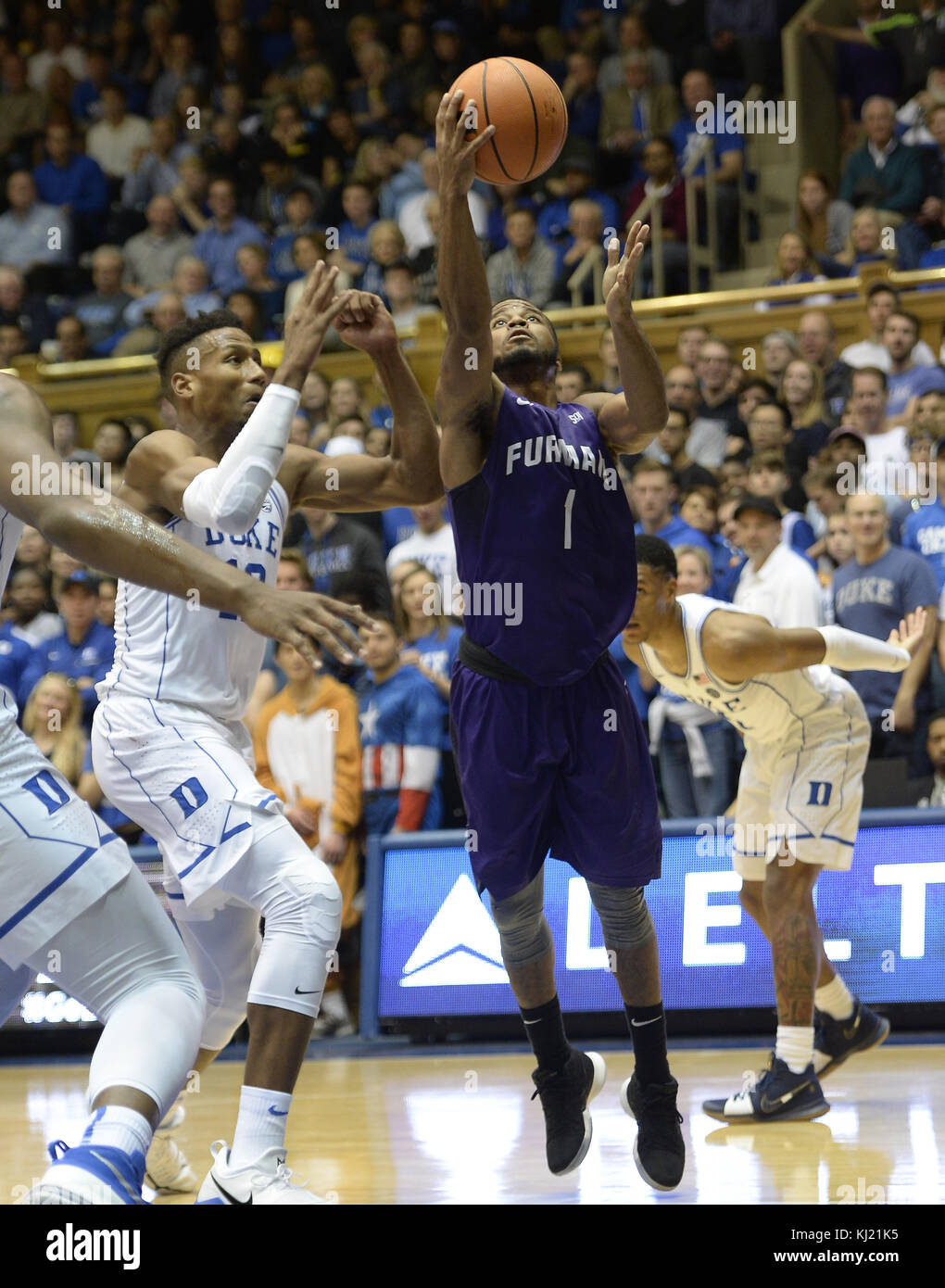 Durham, North Carolina, USA. 20th Nov, 2017. JOHN DAVIS III (1) of ...