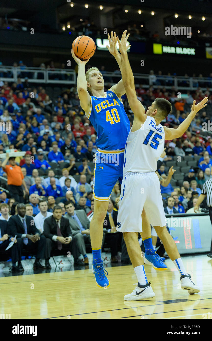 Kansas City, USA. U.S. 20th Nov, 2017. UCLA Bruins center Thomas Welsh ...