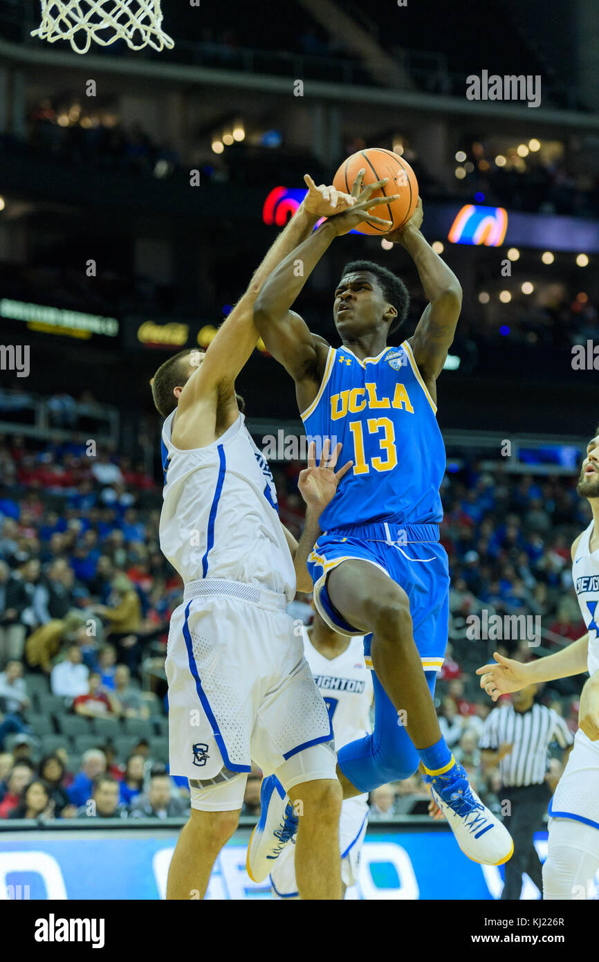 Kansas City, USA. U.S. 20th Nov, 2017. UCLA Bruins guard Kris Wilkes ...