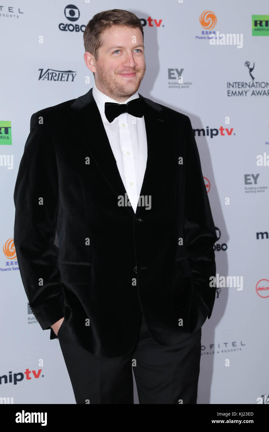 Joe Brukner during the 45th International Emmy awards gala in New York ...