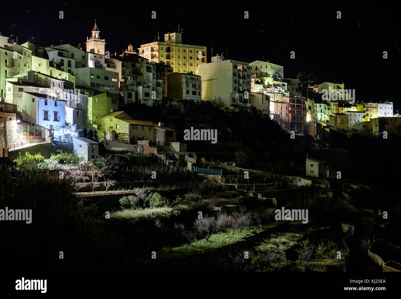 views of Lucena del Cid Stock Photo - Alamy