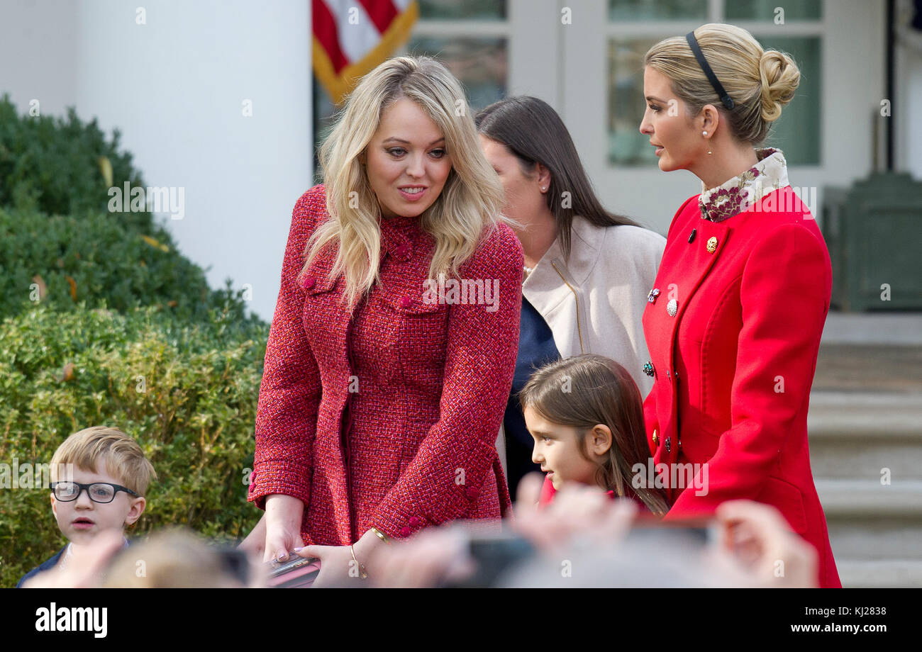 Washington DC, USA. 21st Nov, 2017.Tiffany Trump and Ivanka Trump after ...