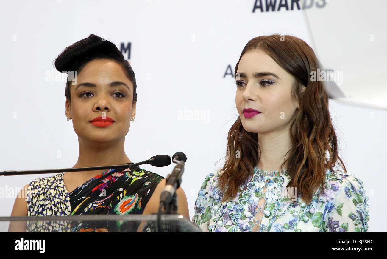 West Hollywood, California, USA. 21st Nov, 2017. Tessa Thompson and ...