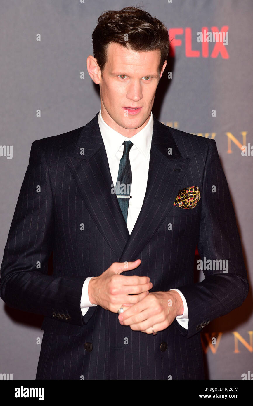 London, UK. 21st Nov, 2017. Matt Smith ( Phillip Duke of Edinburgh ...