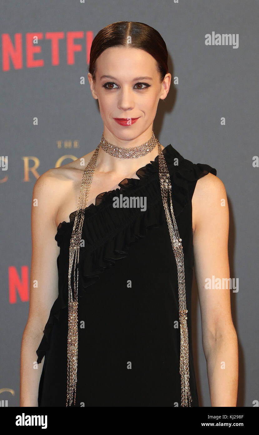 London, UK. 21st Nov, 2017. Chloe Pirrie, The Crown - Season 2 World ...