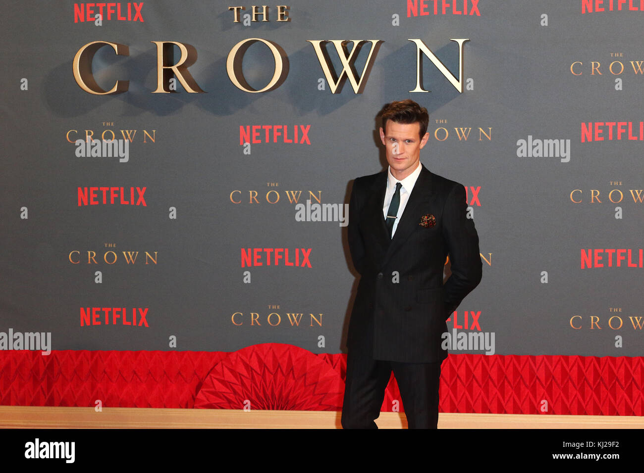 London, UK. 21st Nov, 2017. Matt Smith, The Crown - Season 2 World ...