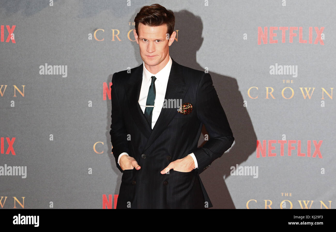 London, UK. 21st Nov, 2017. Matt Smith, The Crown - Season 2 World ...