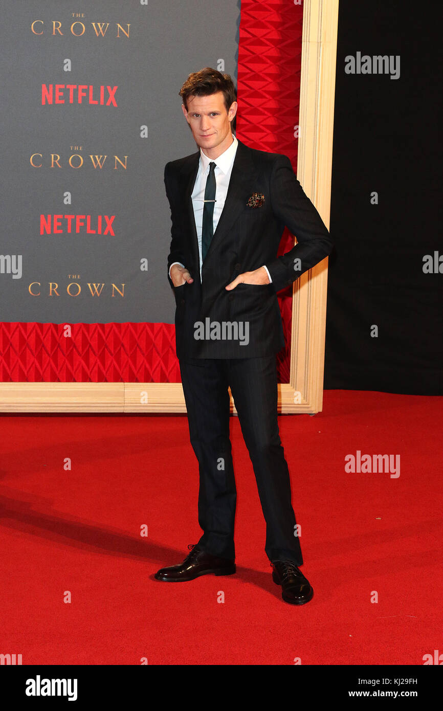 London, UK. 21st Nov, 2017. Matt Smith, The Crown - Season 2 World ...