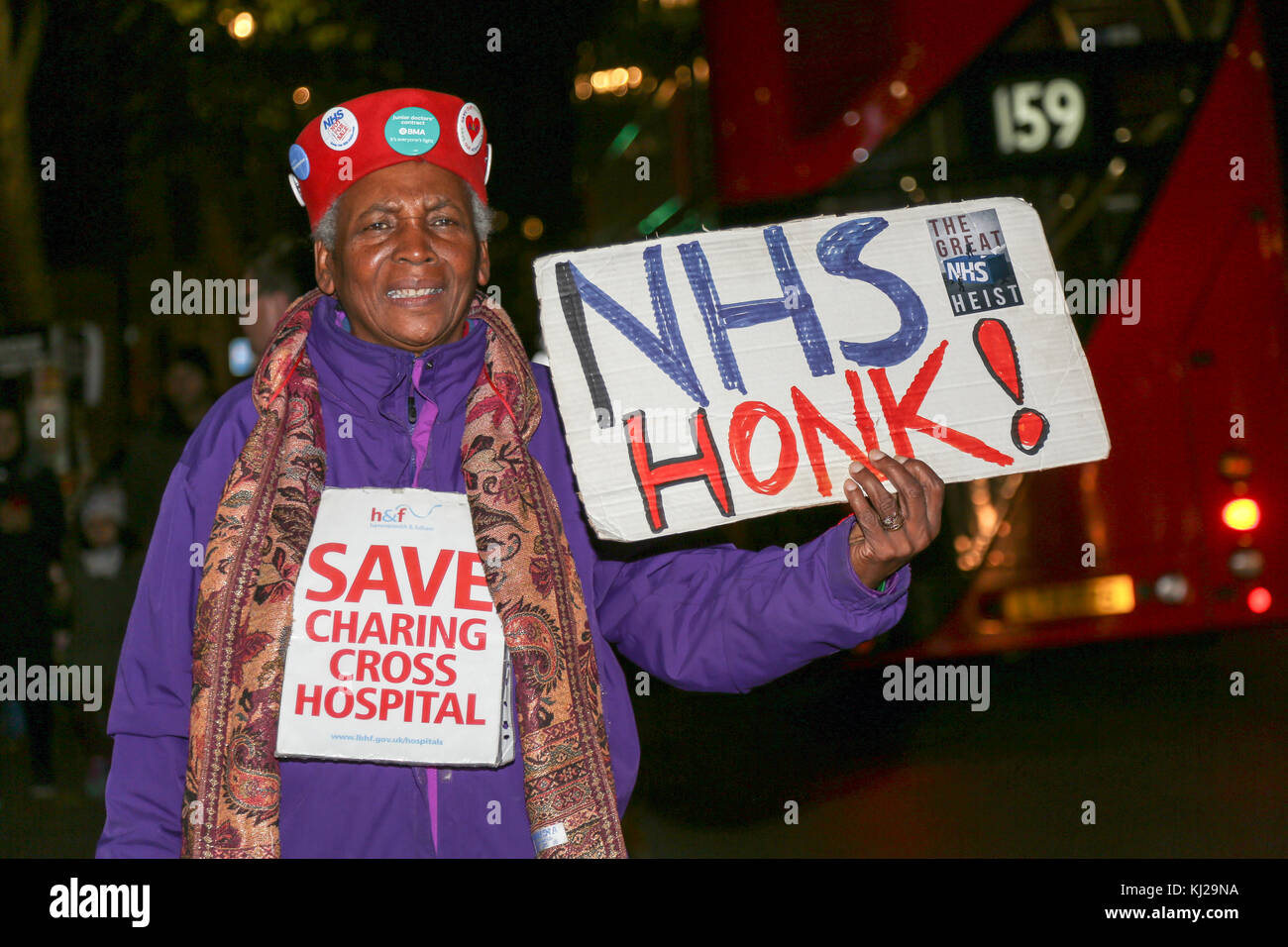 21st Nov, 2017. Pre budget protest outside Downing Street. Stop the ...