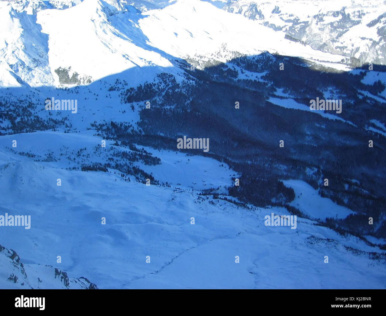 Snow in shadow Stock Photo - Alamy