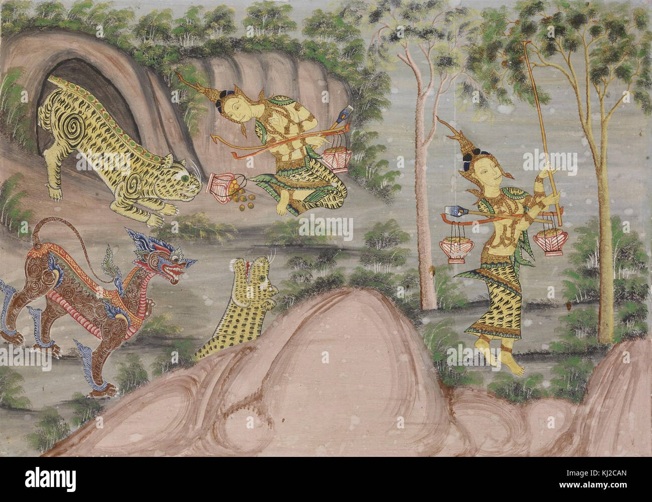 Thai - Vessantara Jataka, Chapter 9 (Maddi) - Walters 35247 - A T Front ...