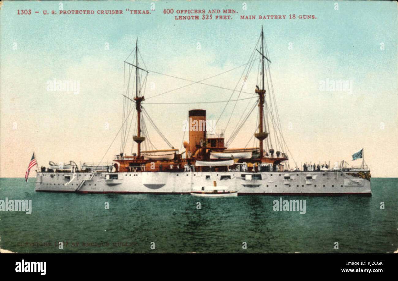 U. S. Protected Cruiser Texas Stock Photo - Alamy