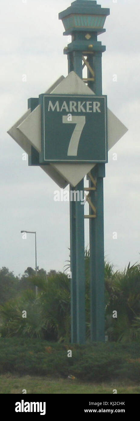 US 192 marker 7 eastbound Stock Photo - Alamy