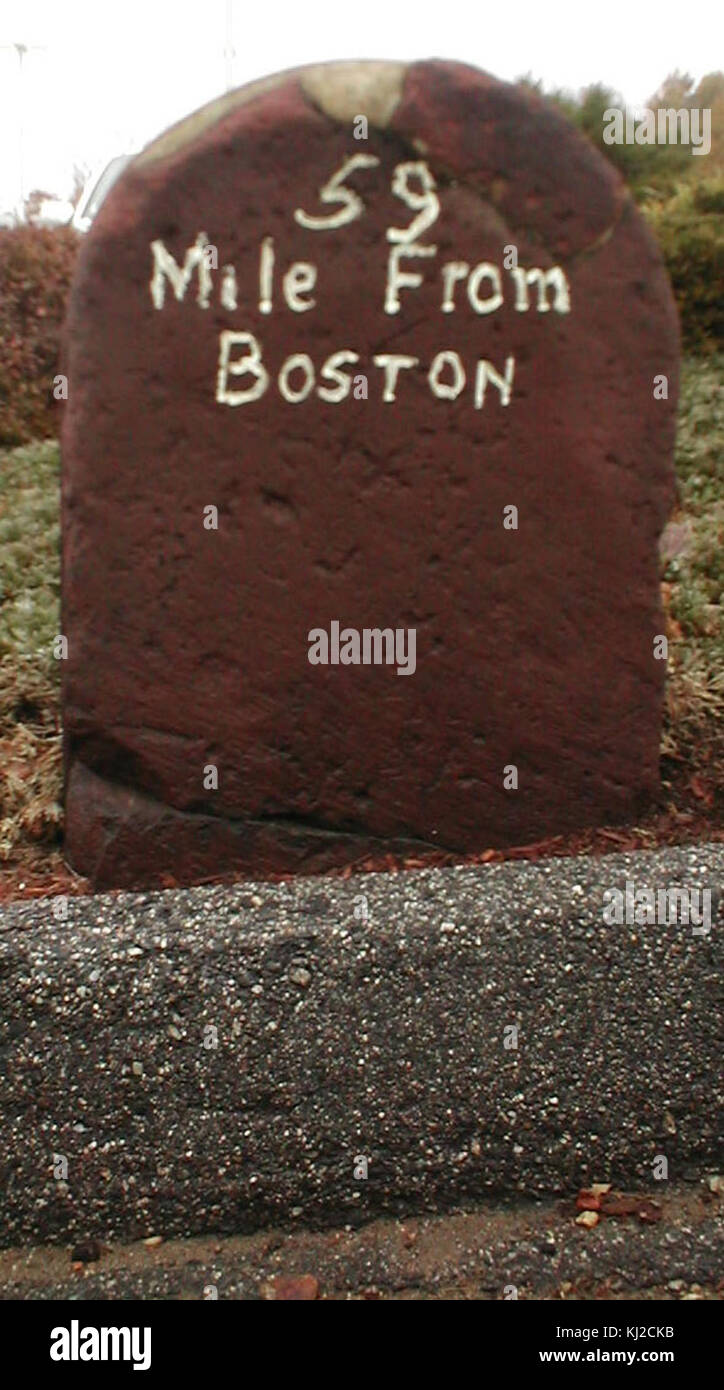 Upper Post Road MP 59 Stock Photo - Alamy