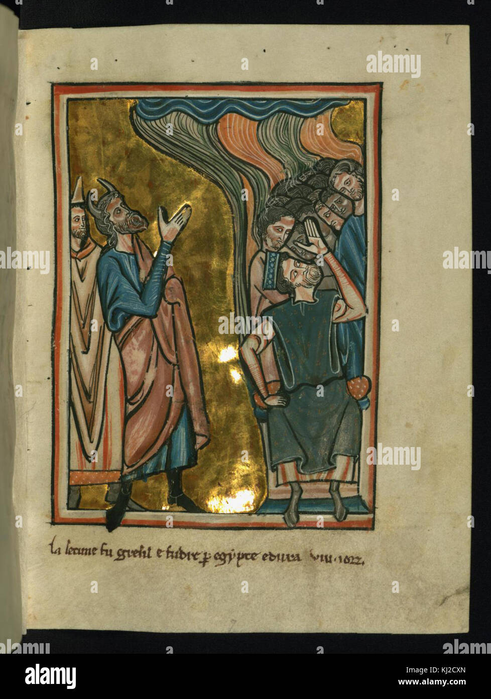 The seventh plague so there was hail hi-res stock photography and ...